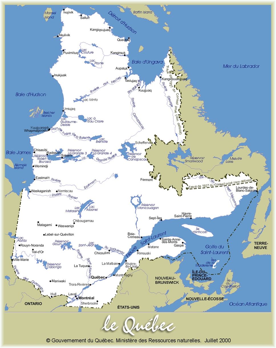 The Borders between Quebec and Newfoundland & Labrador | James Bowden's ...